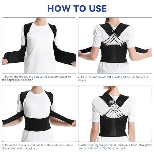Posture Corrector Belt for Men & Women | Back & Shoulder Suppo – Ortho ...